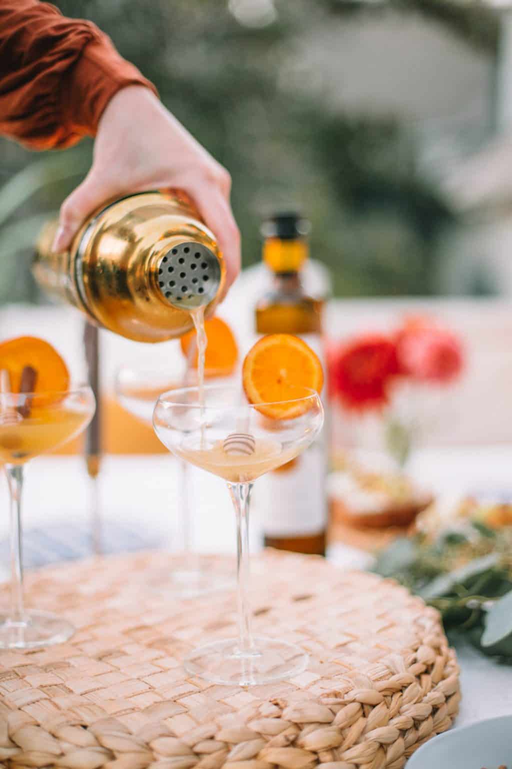 Fall Happy Hour: Spiced Honey Orange Cocktail - Everyday Elizabeth