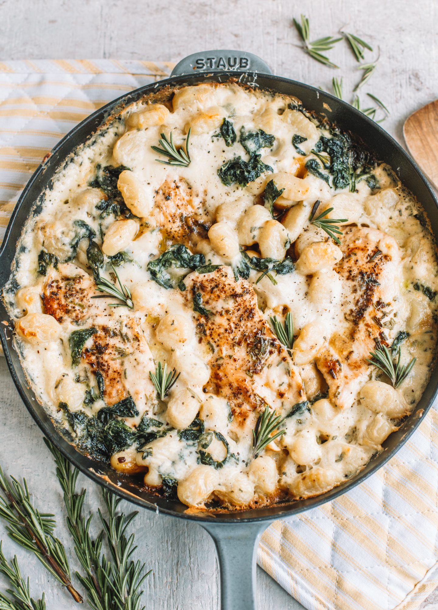 Creamy Chicken Gnocchi Bake - Everyday Elizabeth