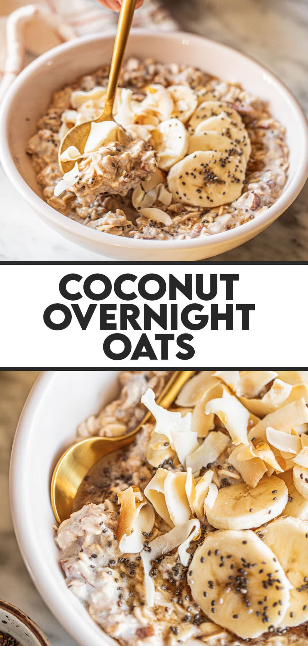 Coconut Overnight Oats - Everyday Elizabeth