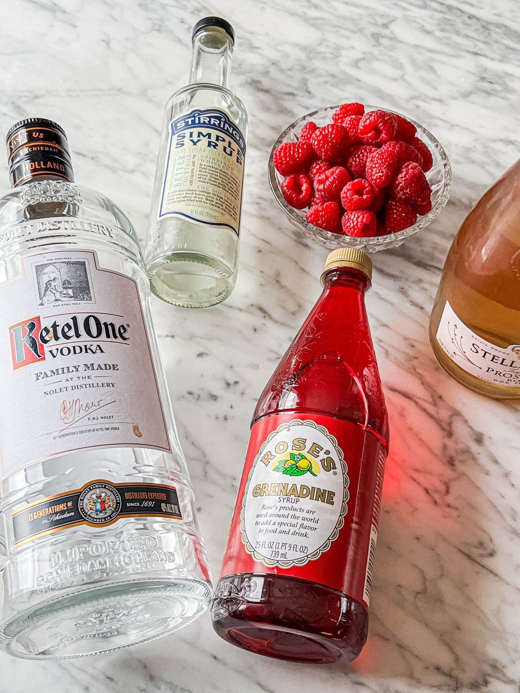 Raspberry Raspberry Vodka Champagne Cocktail - Everyday Elizabeth