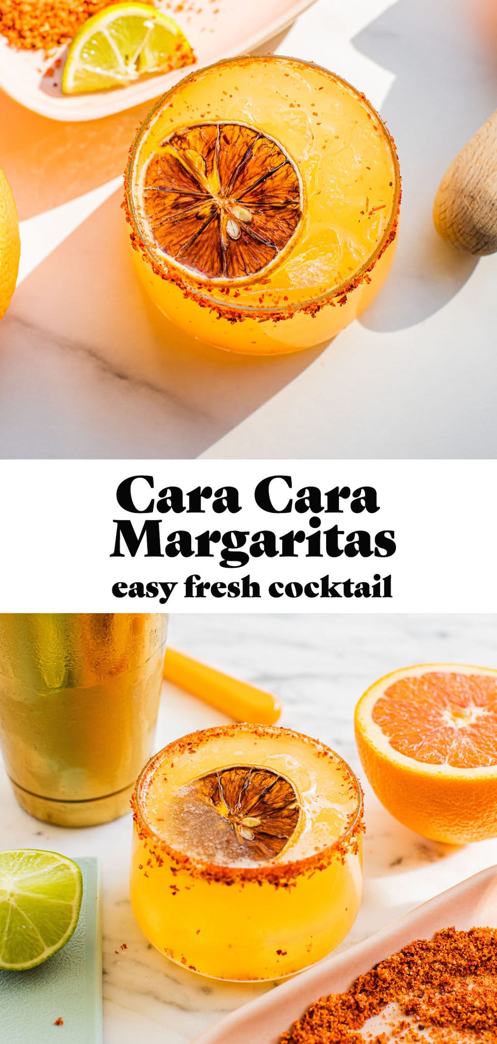 (My Neighbor's) Cara Cara Orange Margaritas - Everyday Elizabeth