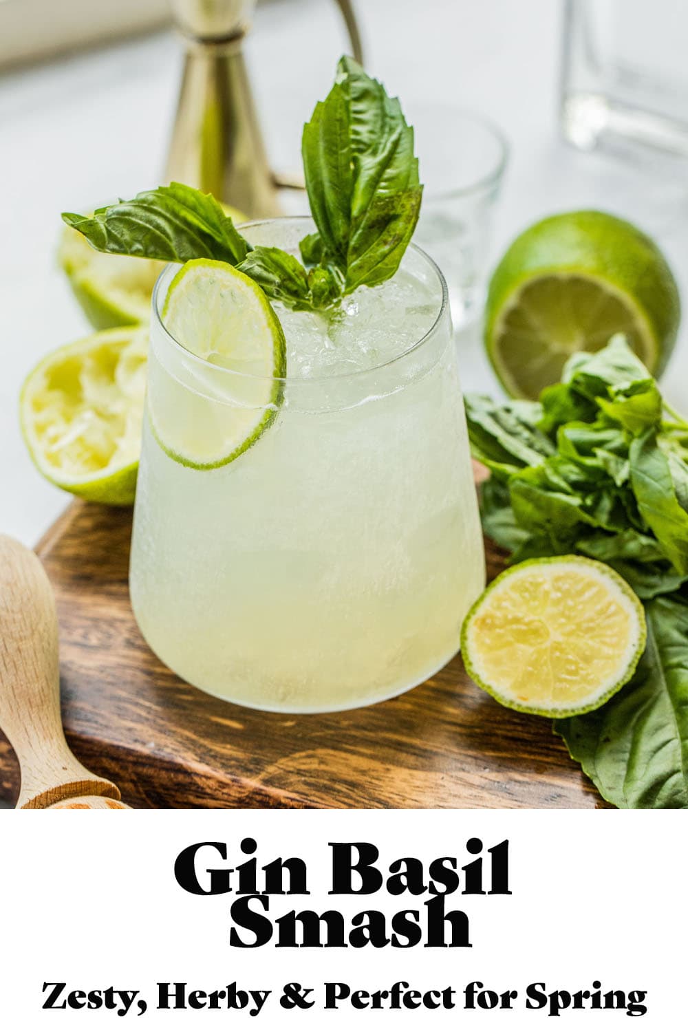 Gin Basil Smash - Everyday Elizabeth