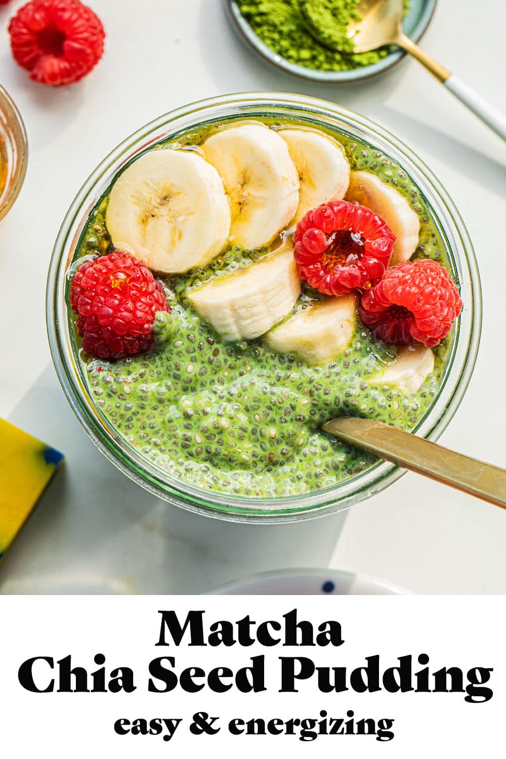 Matcha Chia Seed Pudding - Everyday Elizabeth